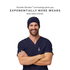 FIGS Modern Expandable Unisex Scrub Cap for Women and Men - Navy, One Size