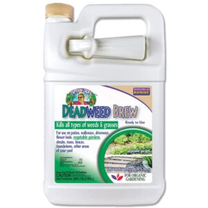 bonide captain jack's deadweed brew, 128 oz ready-to-use, controls all types of weeds and grasses, for organic gardening