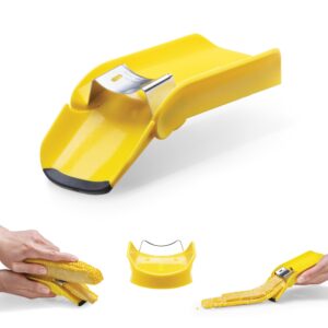 Dreamfarm Corpeel Easy, Speedy, Mess-Free Corn Peeler, Corn Stripper, Corn Separator - Yellow