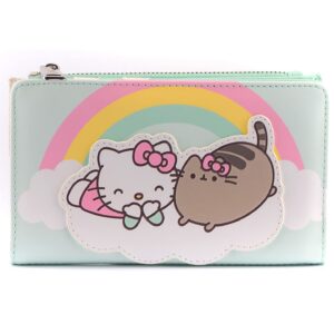 Loungefly X Pusheen Hello Kitty Cloud Lounging Flap Wallet - Fashion Kawaii Cute Wallets