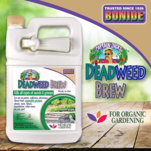 Bonide Captain Jack's Deadweed Brew, 128 oz Ready-to-Use, Controls All Types of Weeds and Grasses, For Organic Gardening