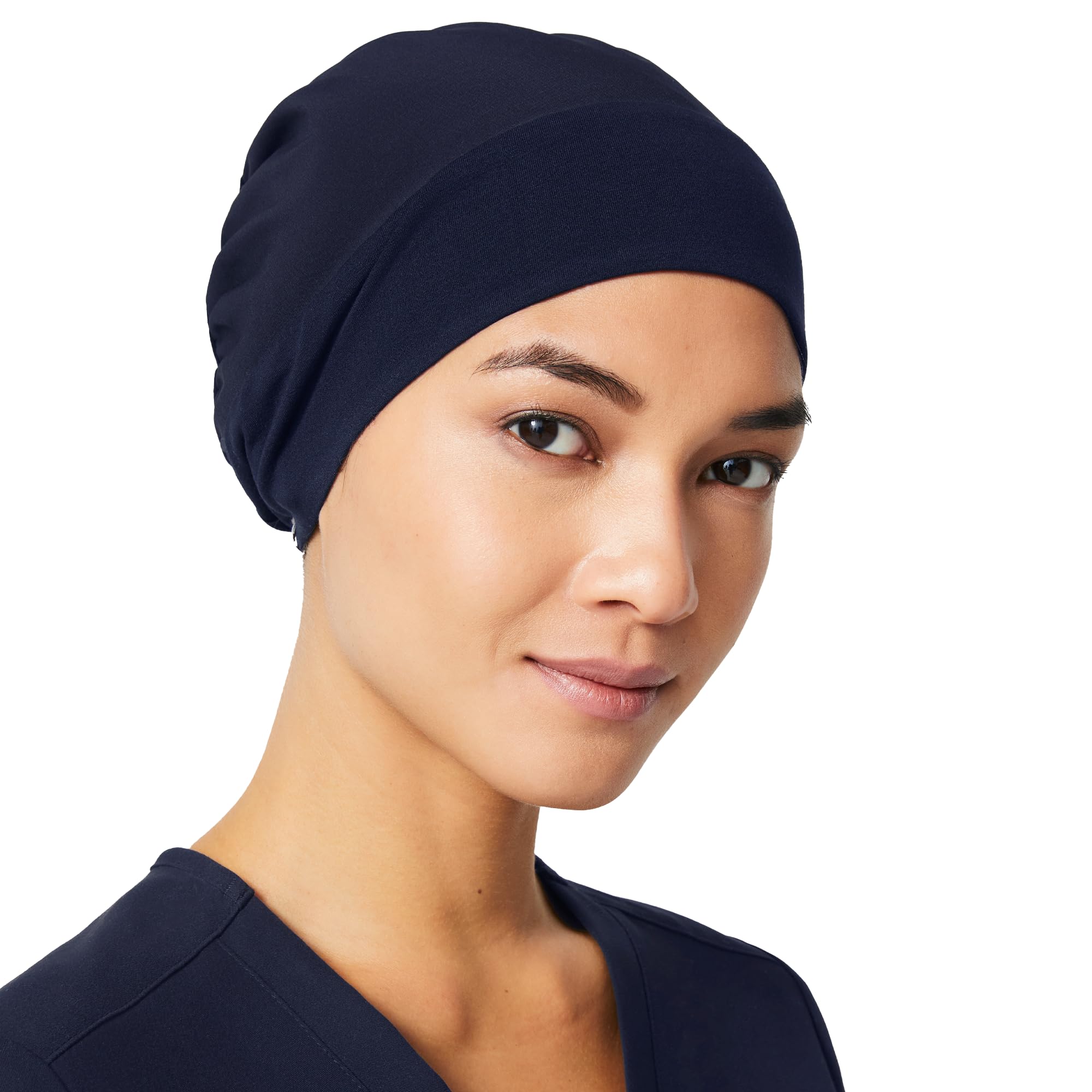 FIGS Modern Expandable Unisex Scrub Cap for Women and Men - Navy, One Size