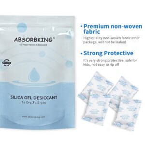 Silica Gel Packs - 80Pcs 20Gram Moisture Absorbers, Premium Transparent Desiccant for Storage, Silica Gel Desiccant Packets Food Safe for Moisture