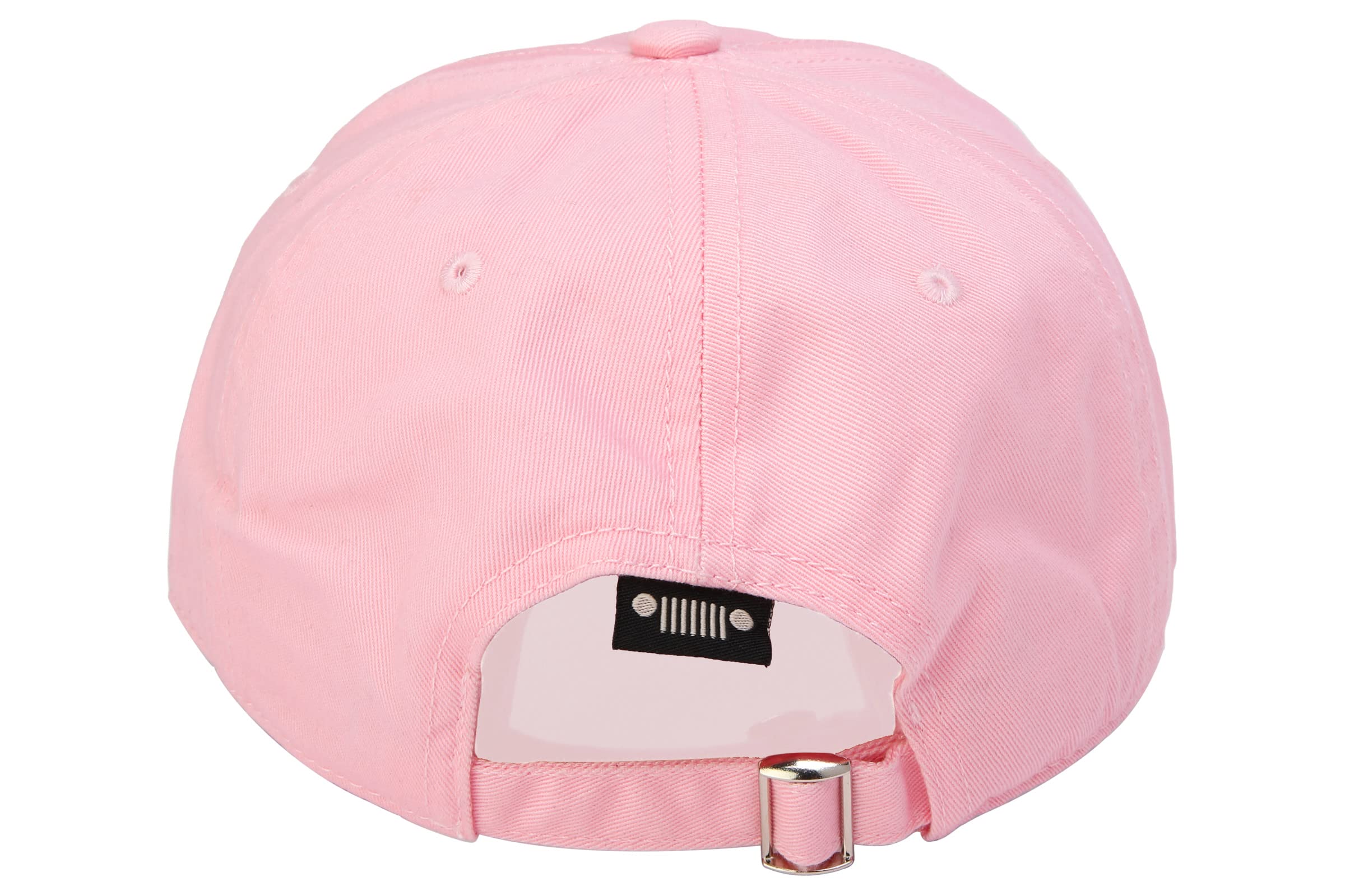 Jeep Premium Chino Twill Unstructured Embroidered Patch Hat for Women | Cap for Girls Pink