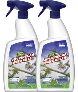 green gobbler 20% vinegar weed & grass killer | natural and organic | concentrated | 32 fl. oz. spray | glyphosate free herbicide