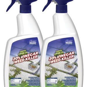 Green Gobbler 20% Vinegar Weed & Grass Killer | Natural and Organic | Concentrated | 32 fl. oz. Spray | Glyphosate Free Herbicide