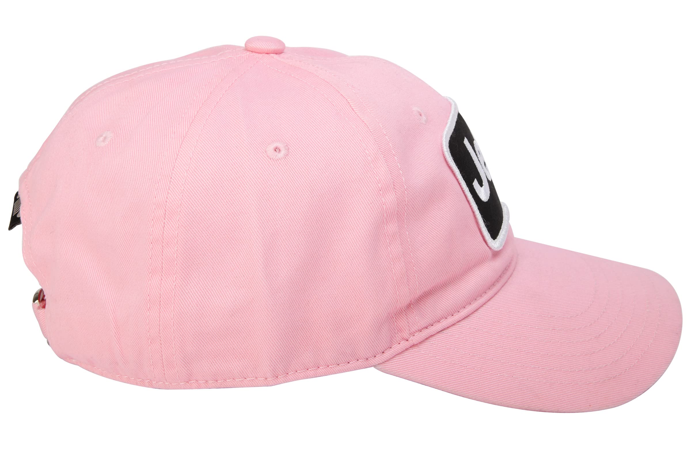 Jeep Premium Chino Twill Unstructured Embroidered Patch Hat for Women | Cap for Girls Pink