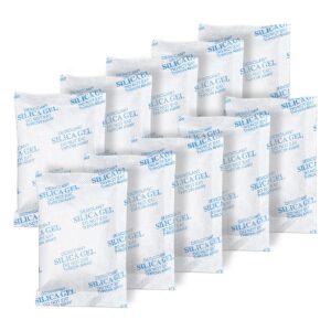 silica gel packs - 80pcs 20gram moisture absorbers, premium transparent desiccant for storage, silica gel desiccant packets food safe for moisture