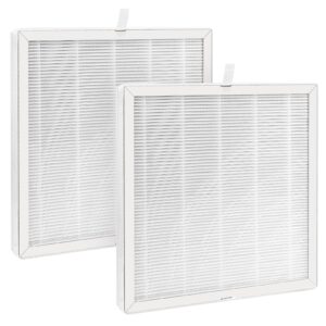 e-300l replacement filter compatible with mooka and mooka family e-300l air purifier for large room, h13 true hepa filter, 3-stage filtration system, 2 pack