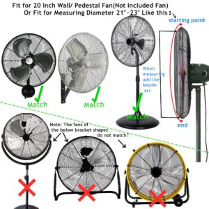 20 Inch Fan Cover, 2 PACK 20" Pedestal Fan Dust Cover for Kids Children Finger Protection,Fan Mesh Cover for 20 in Stand Up Round Fan for Home Office Shop Playground,Washable,Reusable