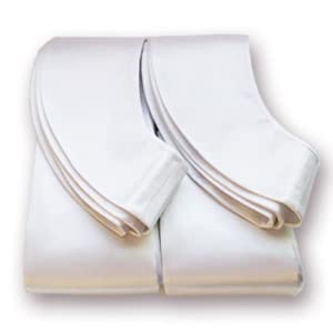 Pack of 6 Plain Blank Satin Graduation Stoles 66''x4.5'' - Finest Regalia Satin Stoles, Fully Lined to Drape Perfectly, White, GS6, Medium