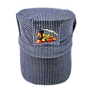 Adult Train Engineer Railroad Hat The Real Deal Men's Red Steam Engine Engineer Hat I Trains