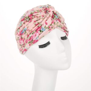 beauty YFJH Women's Cotton Turban Head Wrap Cancer Chemo Beanies Cap Headwear Cap Bonnet Hair Loss Hat (Leopard/Pink/Beige/Light Green)