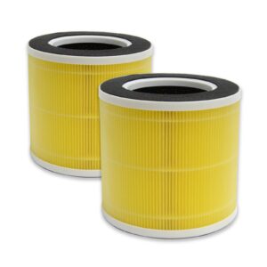 pureburg rp-ap089 replacement filter compatible with renpho rp-ap089-f1 fits rp-ap089w rp-ap089b air purifiers,2-pack h13 hepa activated carbon 2-in-1