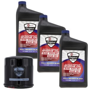 exmark engine oil 3 quarts and filter kit quest radius e s series 135-2566 126-5234