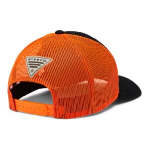 Columbia Unisex PHG Game Flag Mesh Snap Back - High, Black/Blaze, One Size