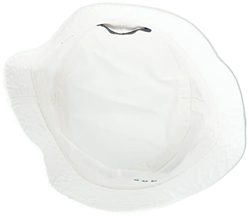 Tommy Hilfiger Mens Established Bucket Hat, Classic White, Small US