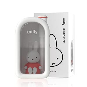 mipow x miffy cool mist humidifier - ultrasonic quiet , mini cute humidifier with night light for bedroom/babies nursery/office, 380ml