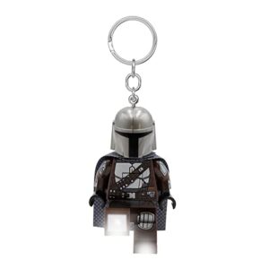 lego star wars the mandalorian keychain light - the mandalorian - 3 inch tall figure (ke187h)