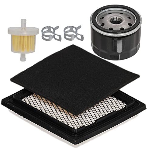 HIFROM 37360 Air Filter Cleaner 37361 Foam Air Filter 36563 Oil Filter 34279b Fuel Filter Kit Compatible with Tecumseh OV691EA OV691EP TVT691 VTX691