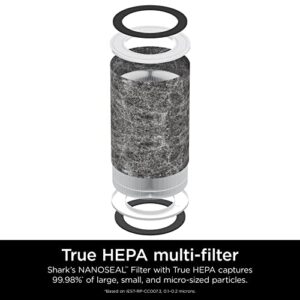 Shark HE2FKBASMB Air Purifier Replacement Filter with Anti-Allergen True HEPA, Compatible with HP200 Series, White