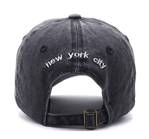 Women &Men New-York Letter Baseball Cap - Vintage Washed Denim Twill Dad Hat for Women Men