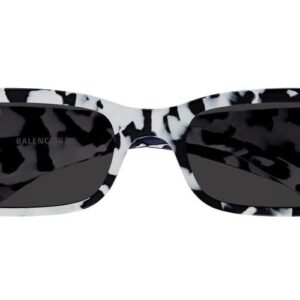 Balenciaga Women's Dynasty Sunglasses, Shiny Black and White Havana, One Size