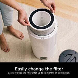 Shark HE2FKBASMB Air Purifier Replacement Filter with Anti-Allergen True HEPA, Compatible with HP200 Series, White