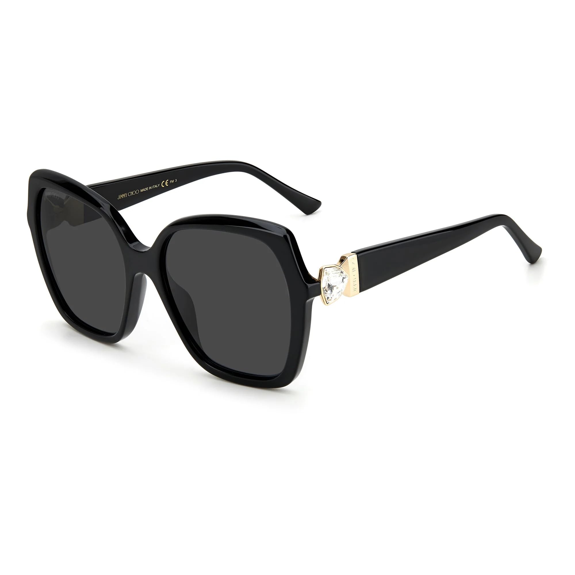 Jimmy Choo MANON/G/S Black/Grey 57/18/140 women Sunglasses