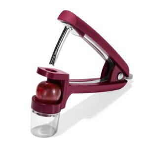 oxo good grips cherry & olive pitter - beet