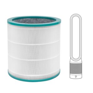 jaseng replacement filter for dyson tp01 tp02 tp03 bp01 am11 dyson tower purifier pure cool link, replaces part # 968126-03