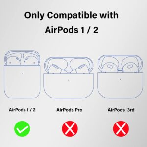 Wonhibo for Airpod Case, Cute Kawaii Cover for Airpods 1 and 2 Generation with Keychain (Strawberry)