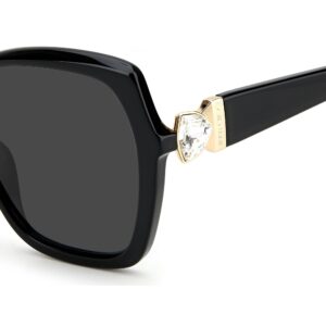 Jimmy Choo MANON/G/S Black/Grey 57/18/140 women Sunglasses