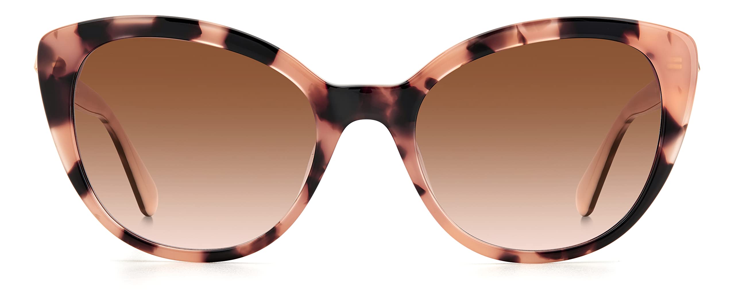 Kate Spade New York Women's Amberlee/S Cat Eye Sunglasses, Pink Havana/Brown Pink Gradient, 55mm, 20mm