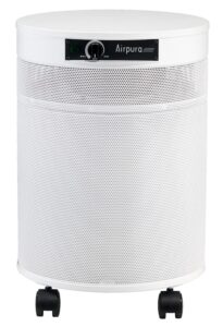 airpura i600 hepa air purifier for home helps to eliminate thousands of airborne particles & odors leaving only clean & fresh air - white