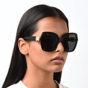 Jimmy Choo MANON/G/S Black/Grey 57/18/140 women Sunglasses