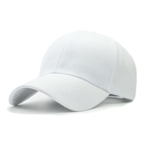 utmost structured baseball cap with adjustable closure - performance hat for outdoor activities and custom embroidery (1pc white)