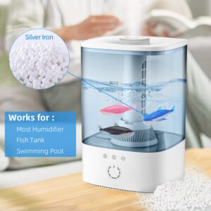 Humidifier Cleaner 6 Pack,Humidifiers Fish Tanks Cleaner,Warm&Cool Most Humidifiers and Fish Tank,Purifier Water (Blue)