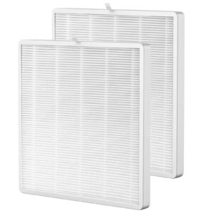 ontheone e-300l true hepa replacement filter compatible with mooka and mooka family e-300l air cleaner purifier for large room, true hepa filter 2 pack