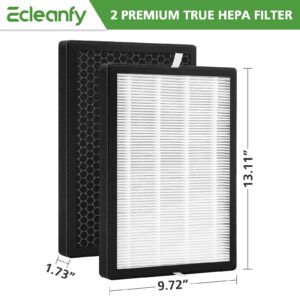 2-Pack True HEPA GL-FS32 Filter Compatible with MOOKA/KOIOS GL-FS32 & Azeus GL-FS32 Air Purifier, 3-in-1 True HEPA for Mooka GL-FS32 true hepa Replacement Filter