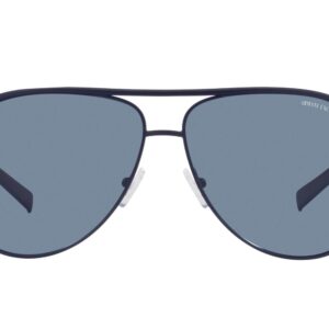 A|X Armani Exchange AX2002 Pilot Sunglasses, Dark Blue Polarized, 61 mm