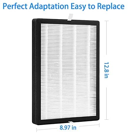 GL-FS32 Replacement Filter for GL-FS32 Air Purifier, 3 IN 1, 2 Pack H13 True Hepa Filter With High efficiency activated carbon and Pre-Filter