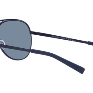 A|X Armani Exchange AX2002 Pilot Sunglasses, Dark Blue Polarized, 61 mm