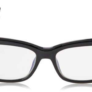 Kate Spade New York Women's Kate Spade Female Optical Style Dollie Rectangular Reading Glasses, Black Leopard/Demo Lens, 53mm, 15mm + 1.5