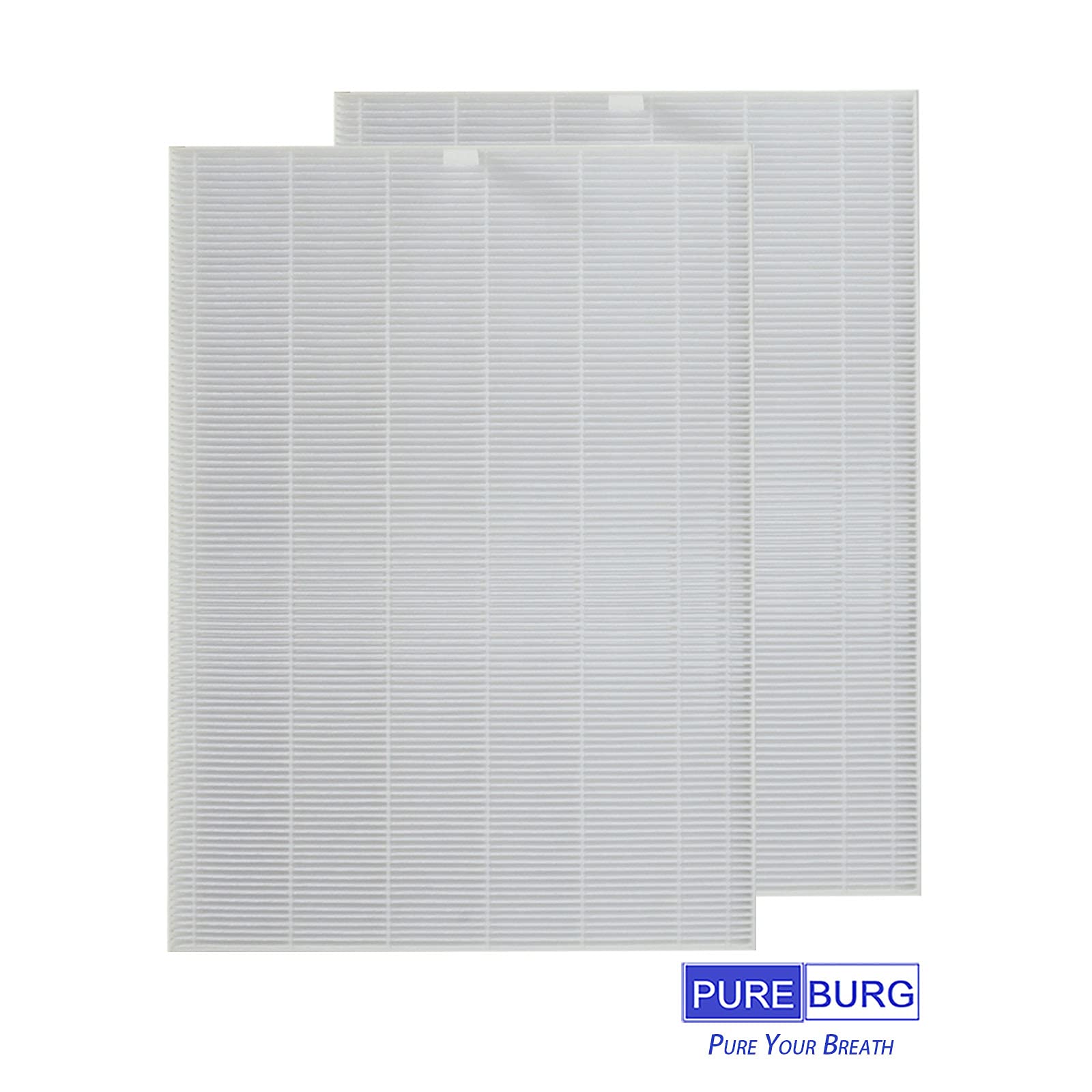 PUREBURG XQ True HEPA Replacement Filter Set Compatible with Winix XQ, XQ Pro Tower Air Purifier, Filter X / 1712-0089-01-0101-02,2 x H13 HEPA & 2 x Deodorization Filters