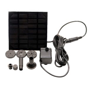 hovico solar fountain - panel water pump for bird bath solar panel kit outdoor fountain for outdoor small pond, patio garden and fish tank