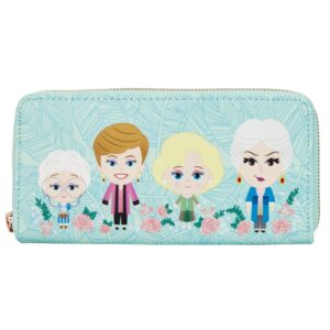 loungefly golden girls chibi floral sophia blanche rose dorothy faux leather wallet