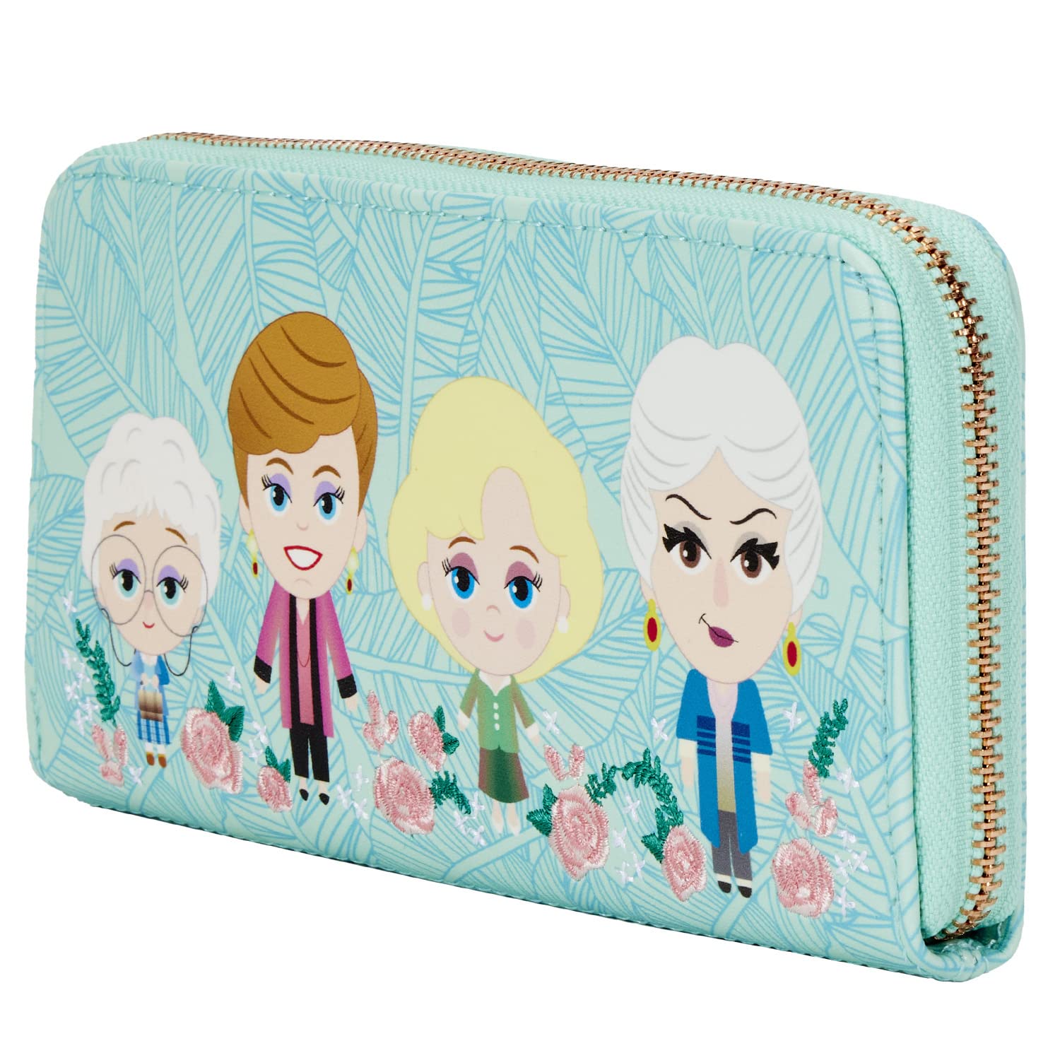 Loungefly Golden Girls Chibi Floral Sophia Blanche Rose Dorothy Faux Leather Wallet