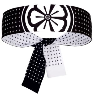 5chaos miyagi do karate kid headband costume, daniel larusso head tie for boys men girls women, lotus ninja halloween hachimaki bandana sweatband for cosplay