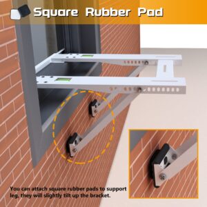 Powrocket Drill-Less Window Air Conditioner Bracket, Easy to Install Window AC Mounting Support Bracket,Heavy Duty Construction,Up to 200lbs